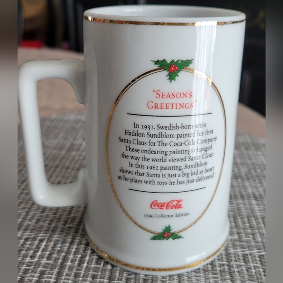 Coca Cola | Holiday | Vintage Cocacola Santa Claus Mug Seasons ...